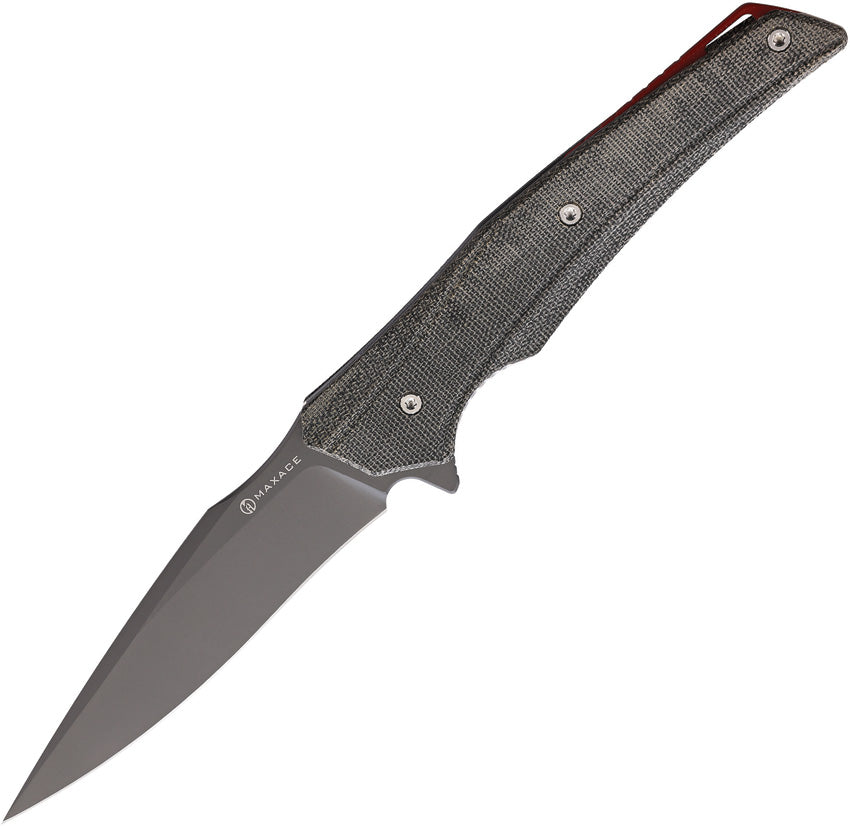 Maxace Ranger Linerlock Black Micarta Folding X42 Stainless Pocket Kni ...