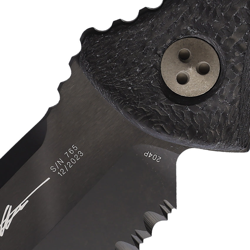 Microtech Socom Alpha Mini Carbon Fiber Serrated Fixed Blade Knife 114 ...