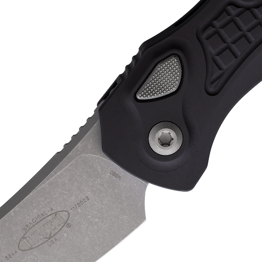 Microtech Brachial Apocalyptic Button Lock Automatic Knife | Atlantic ...