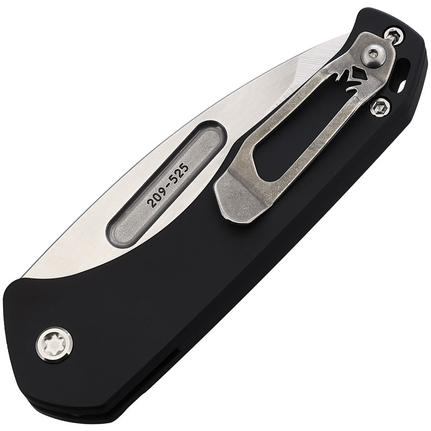 Medford Automatic Swift Knife Button Lock Black Aluminum S35VN Tanto B ...