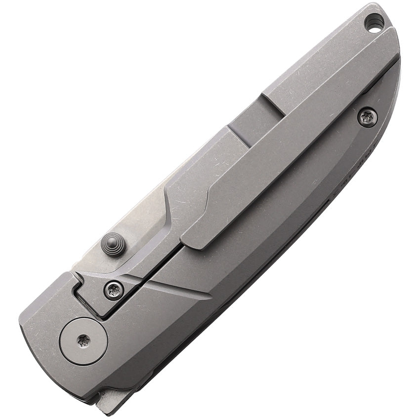 Matsey Basilisk Framelock Gray Titanium Folding Bohler M390 Pocket Kni ...