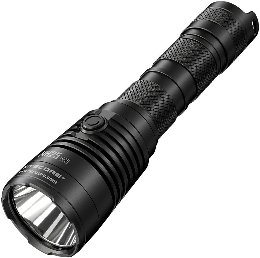 Nitecore MH25 V2 Black Smooth Water Resistant Aluminum Flashlight MH25 ...