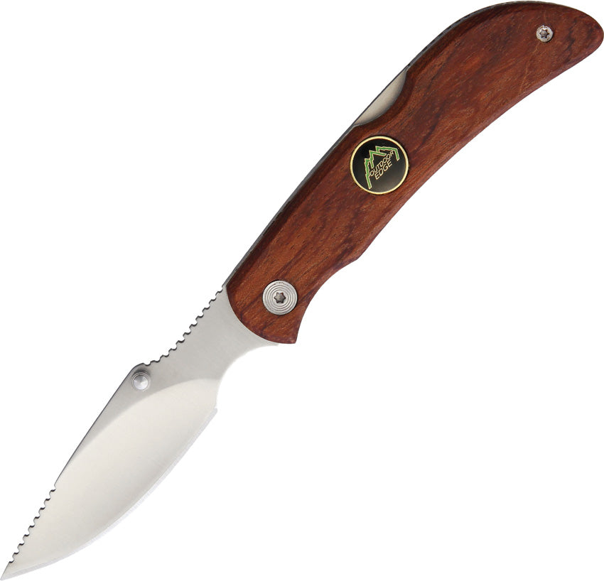 Outdoor Edge Pocket Knife Caper Lite Lockback Wood Folding AUS-8 Blade ...