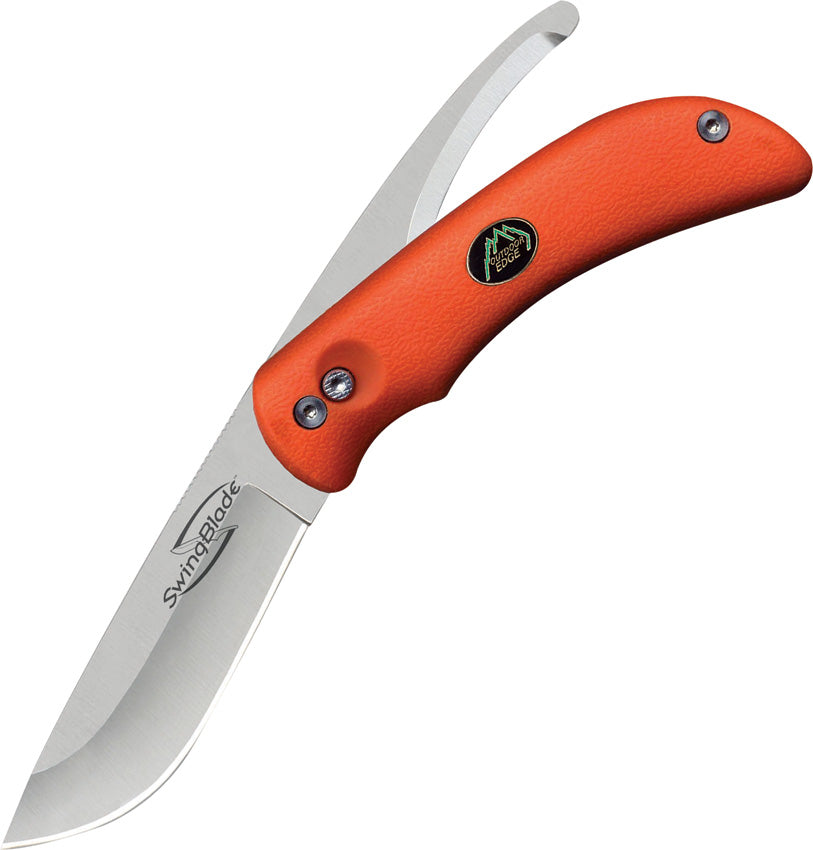 Outdoor Edge Pocket Knife Swingblaze Orange Folding AUS-8 Stainless Bl ...