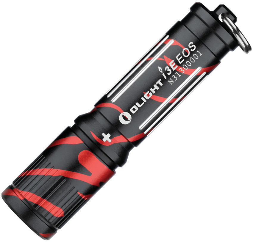 Olight i3E Keychain Black Lava Red Water Resistant 2.38" Flashlight I3 ...