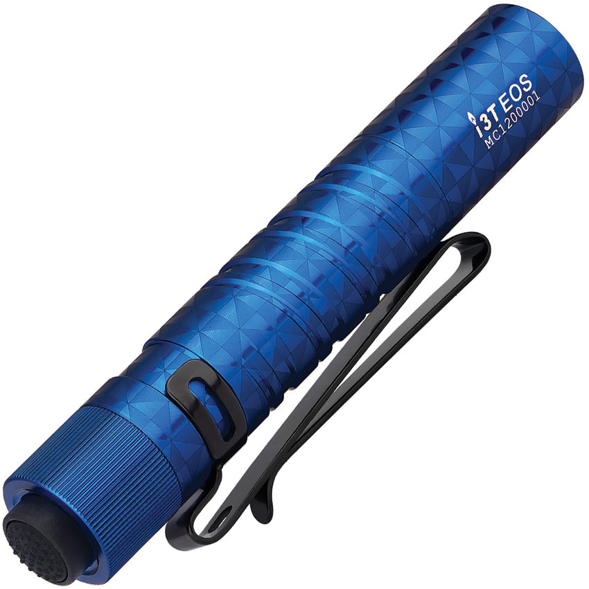 Olight i3T EOS Mini Flashlight Blue Aluminum Water Resistant 150 Lumen ...