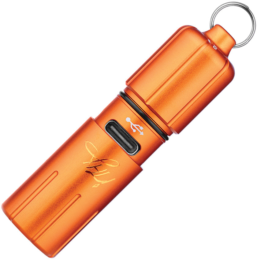 Olight iTHX Keychain Orange 2" Aluminum Water Resistant Flashlight ITH ...