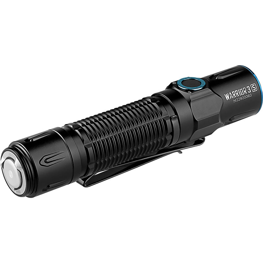 Olight Warrior 3S Tactical Flashlight Black Aluminum Water Resistant W ...