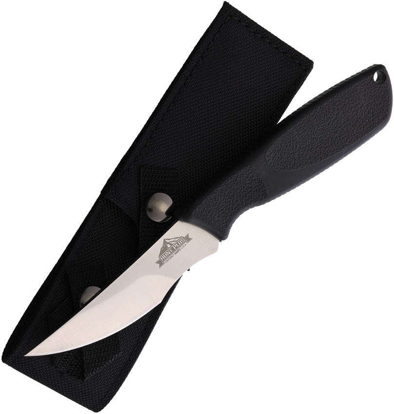 Ontario Hunt Plus Caper Factory Second Black Stainless Fixed Blade Kni ...