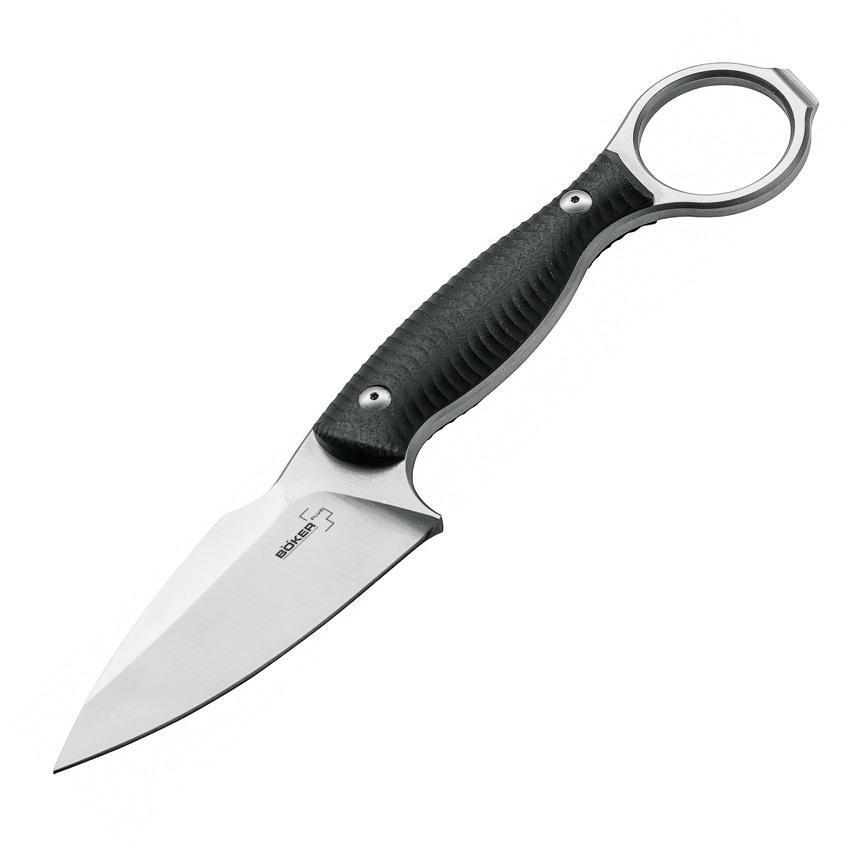 Boker Plus Accomplice Stainless Fixed Sandvik Blade Black G10 Knife P0 ...