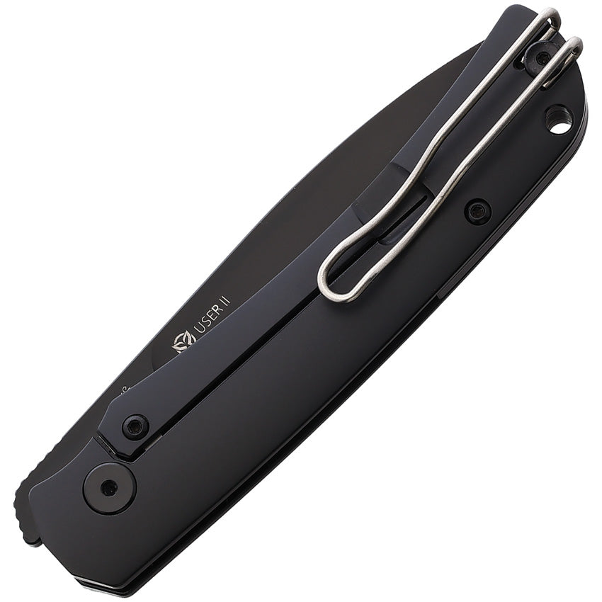 PMP Knives User II Pocket Knife Framelock Black Folding S90V Steel 049 ...