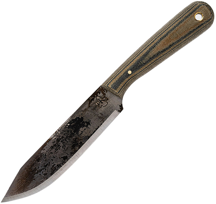 Pathfinder PKS Camp & Trail Camo Micarta 1095HC Steel Fixed Blade Knif ...