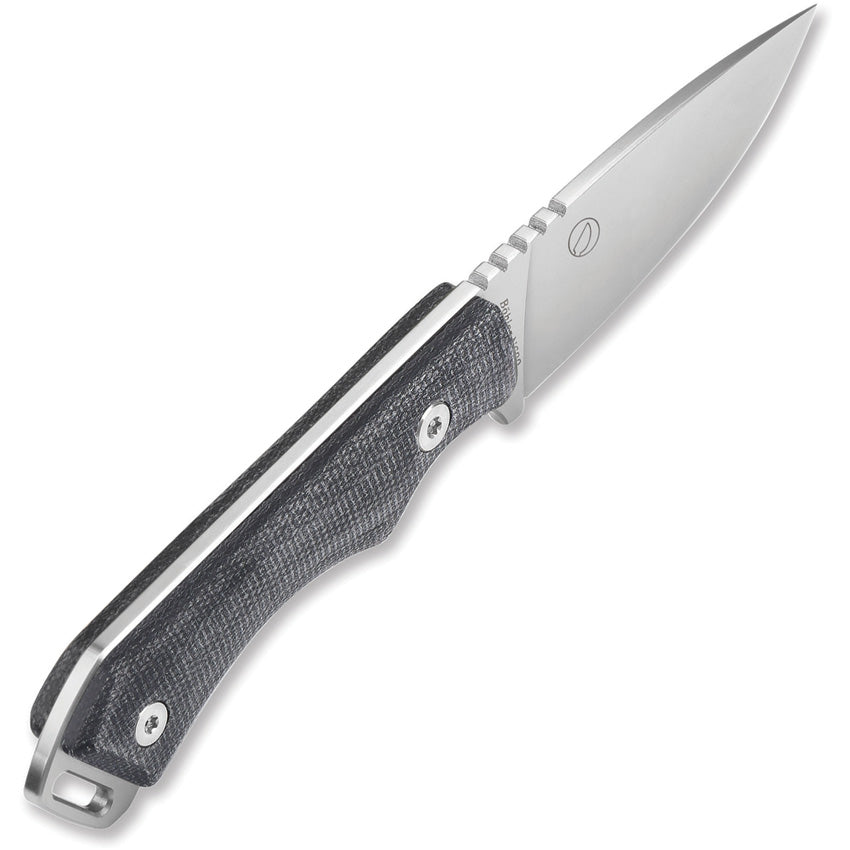 QSP Knife Workaholic Fixed Blade Knife Black Micarta Bohler N690 w/ Sh ...