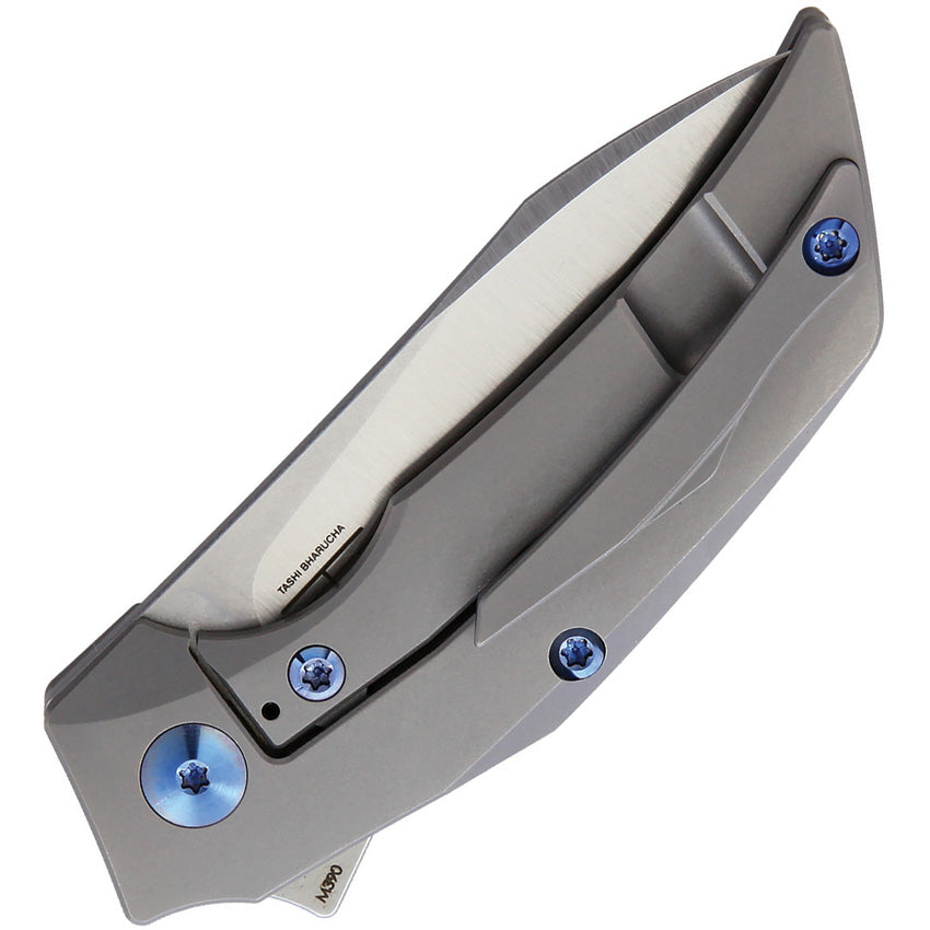 Reate Knives T2500 Framelock Bead Blast TitaniumFolding Knife 098 ...