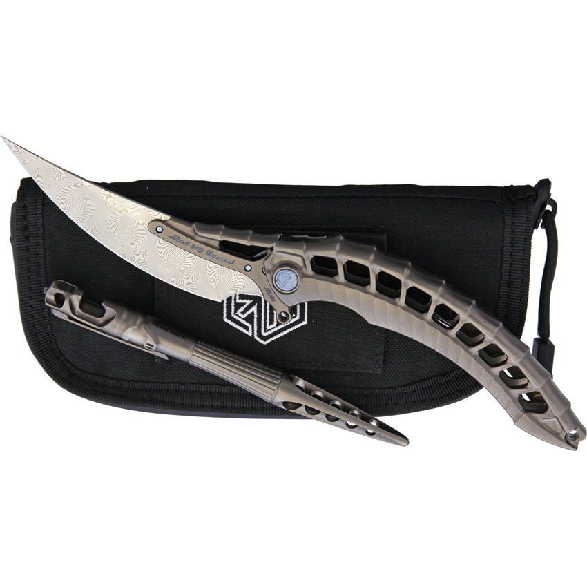 Rike Knife Alien 4 Framelock Folding Knife & Pen Combo aliendg ...