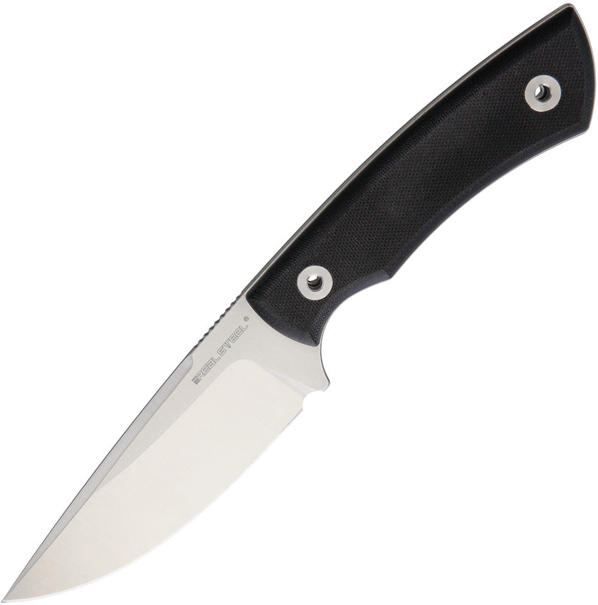 Real Steel Forager Black Satin Fixed Blade + Sheath 3750 – Atlantic ...