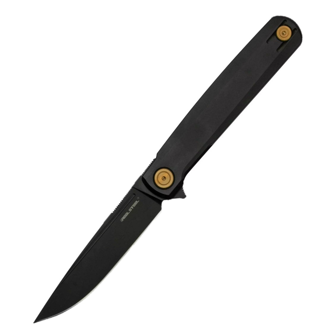 Real Steel G-Frame Pocket Knife Black & Gold Titanium Folding Bohler N ...
