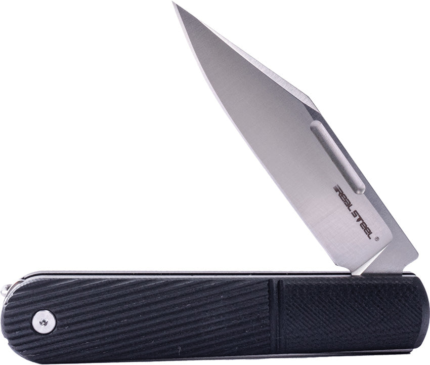 Real Steel Barlow RB5 Slip Joint Black G10 Folding N690 Pocket Knife 8 ...