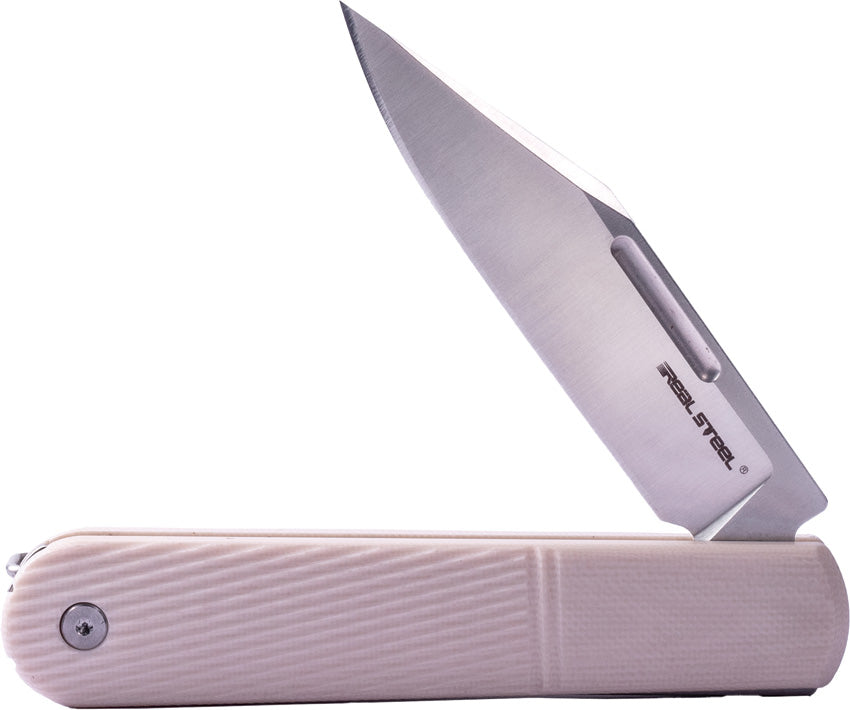 Real Steel Barlow RB5 Slip Joint Ivory G10 Folding N690 Pocket Knife 8 ...
