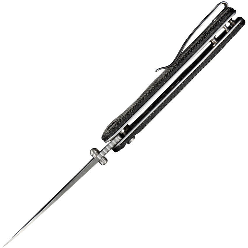 SENCUT Sachse Button Lock Black Micarta Knife @ Atlantic Knife ...