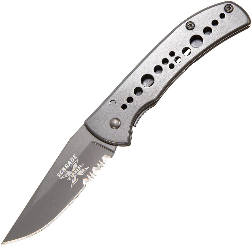 Schrade X Timer Combo Framelock Folding Knife 1099489 – Atlantic Knife ...