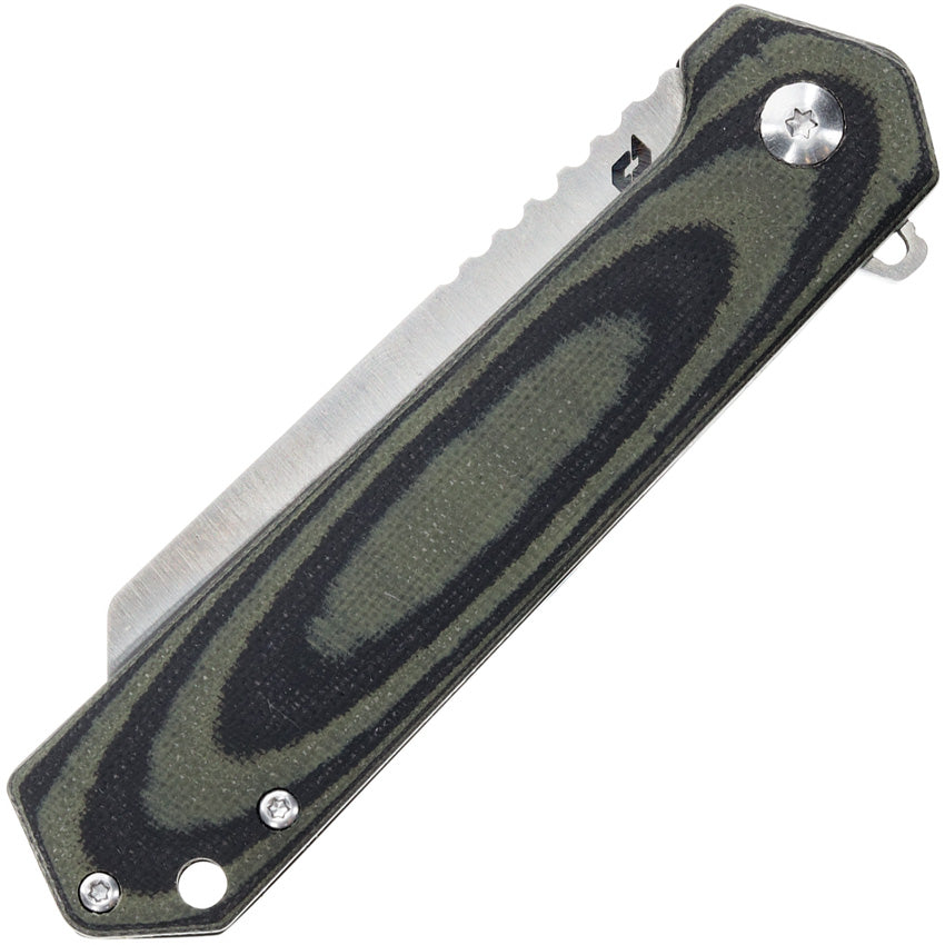 Schrade Lateral Folding Pocket Knife Framelock Green/Black G10 AUS-8 1 ...