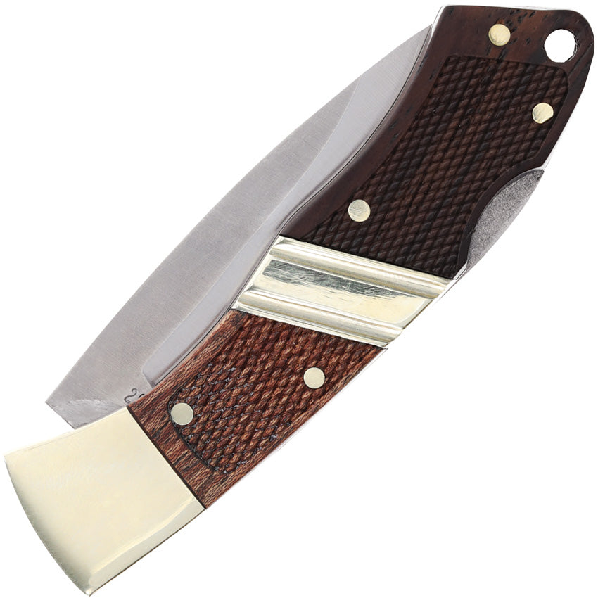 Schrade Old Timer Mountain Beaver Jr Lockback Wood Folding Pocket Knif ...
