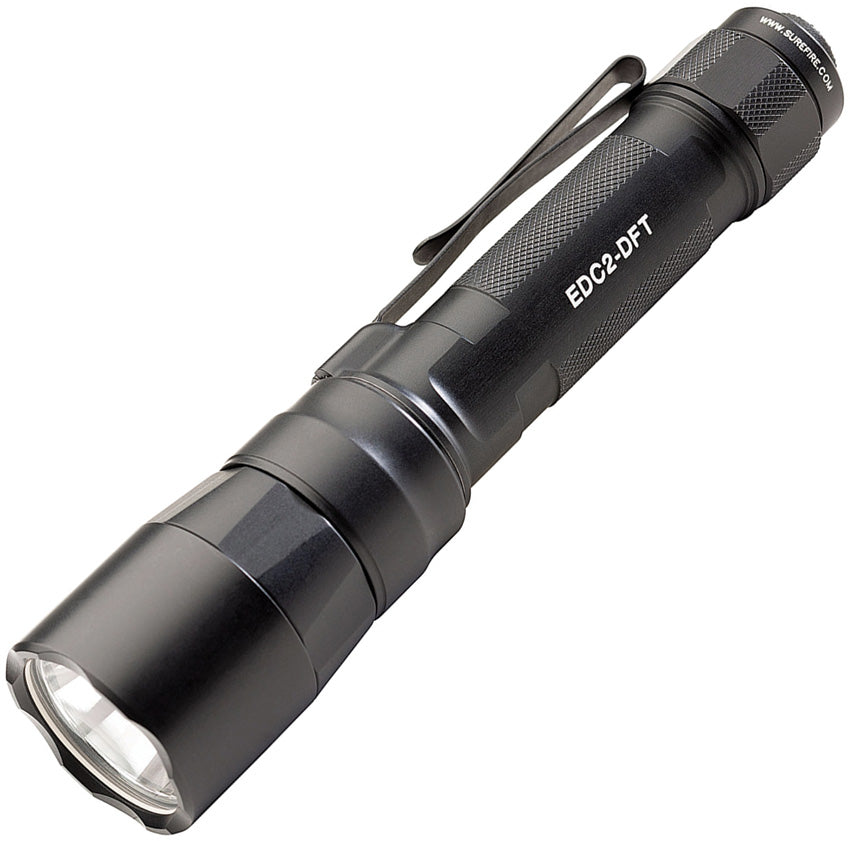 SureFire Turbo EDC2-DFT Black Aluminum 6" Water Resistant Flashlight E ...