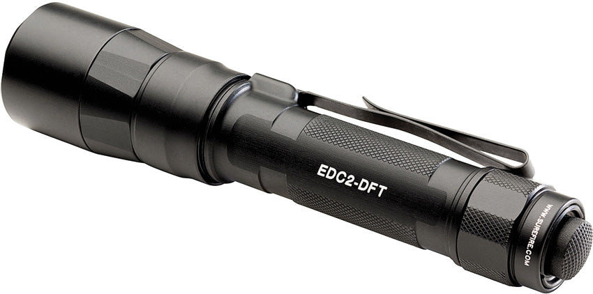 SureFire Turbo EDC2-DFT Black Aluminum 6" Water Resistant Flashlight E ...