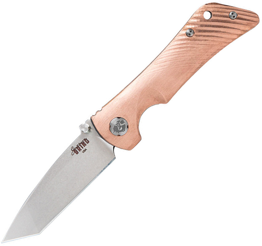 Southern Grind Spider Monkey Linerlock Copper Folding S35VN Tanto Knif ...