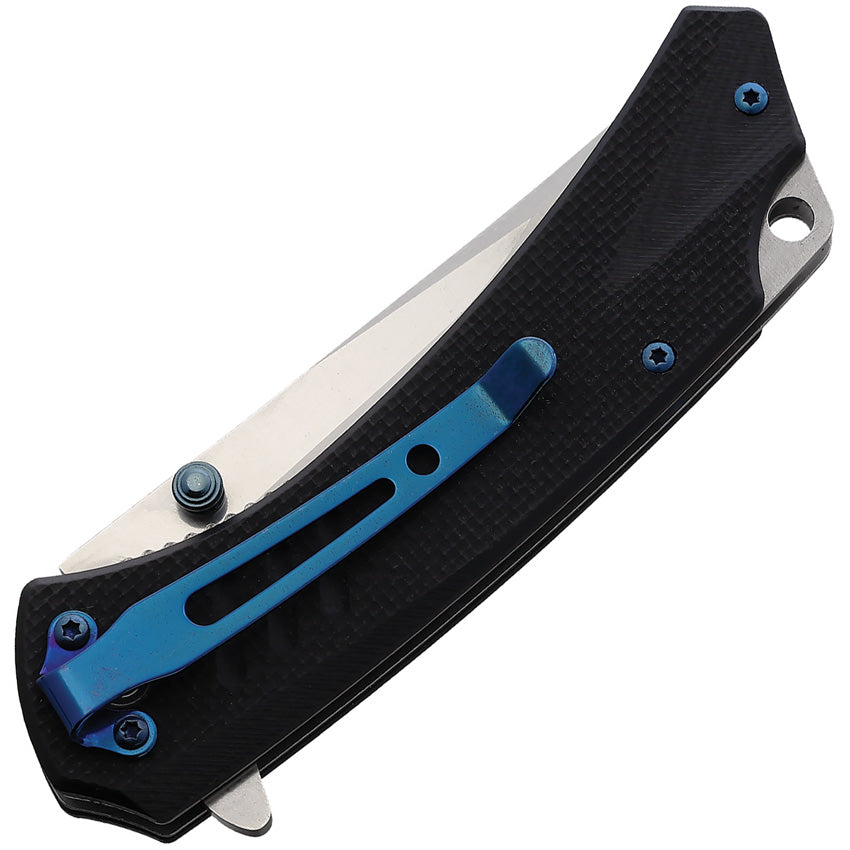 Summit Gear Linerlock Black G10 Folding Stainless Pocket Knife 004BLK ...