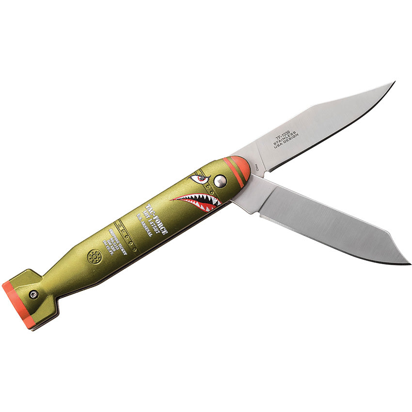 Tac Force Bomb Knife Slip Joint Green Folding Stainless Pocket Knife 1 ...