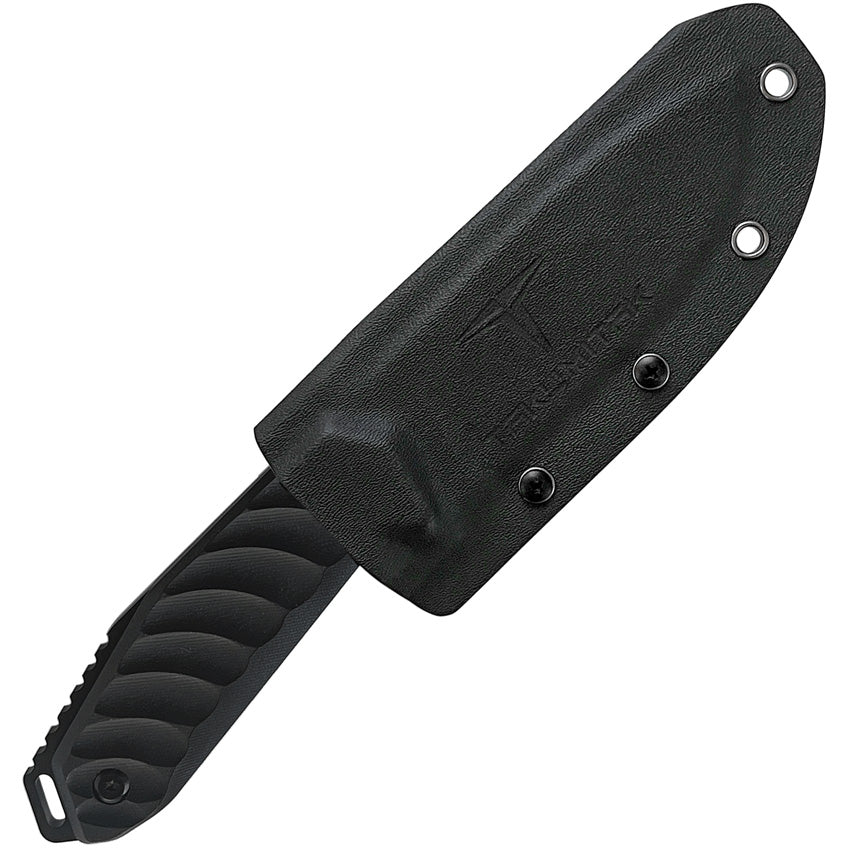 Takumitak Takumi Black Smooth G10 D2 Stainless Steel Fixed Blade Knife ...