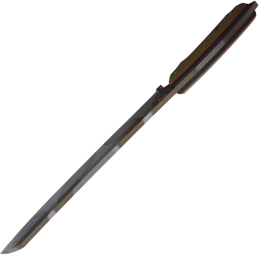 TOPS El Chete Camo Midnight Bronze Micarta 1095HC Fixed Blade Knife EL ...