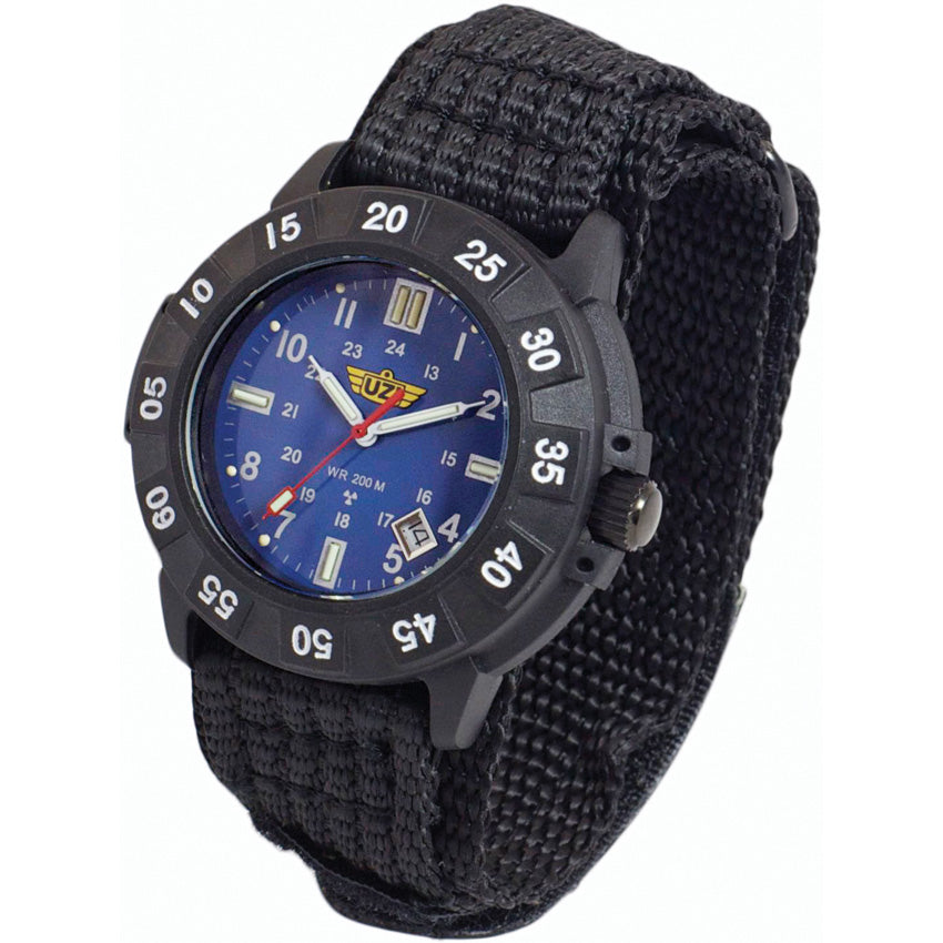Uzi Protector Black Smooth GFN Band Wrist Watch 004N – Atlantic Knife ...