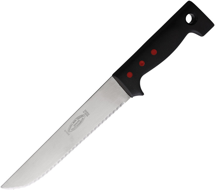 Andre Verdier DYNAMIT Butcher Black ABS Stainless Fixed Blade Knife B7 ...