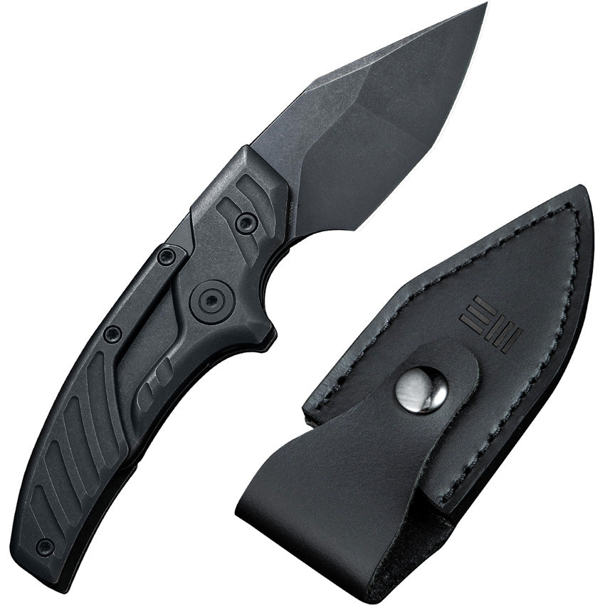 We Knife Typhoeus Folding Push Dagger Knife Black Titanium CPM-20CV w ...