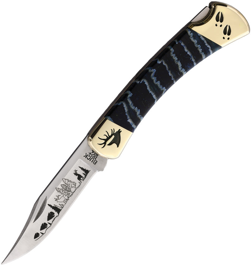 Yellowhorse Custom Buck 110 Elk Lockback Mammoth Tooth 420HC Steel Poc ...