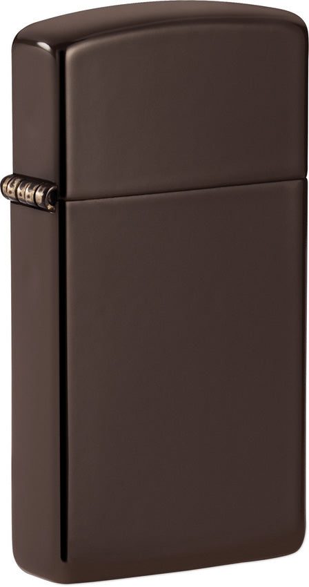 Zippo Slim Design Brown Stainless Steel Colored Windproof Lighter 1676 ...