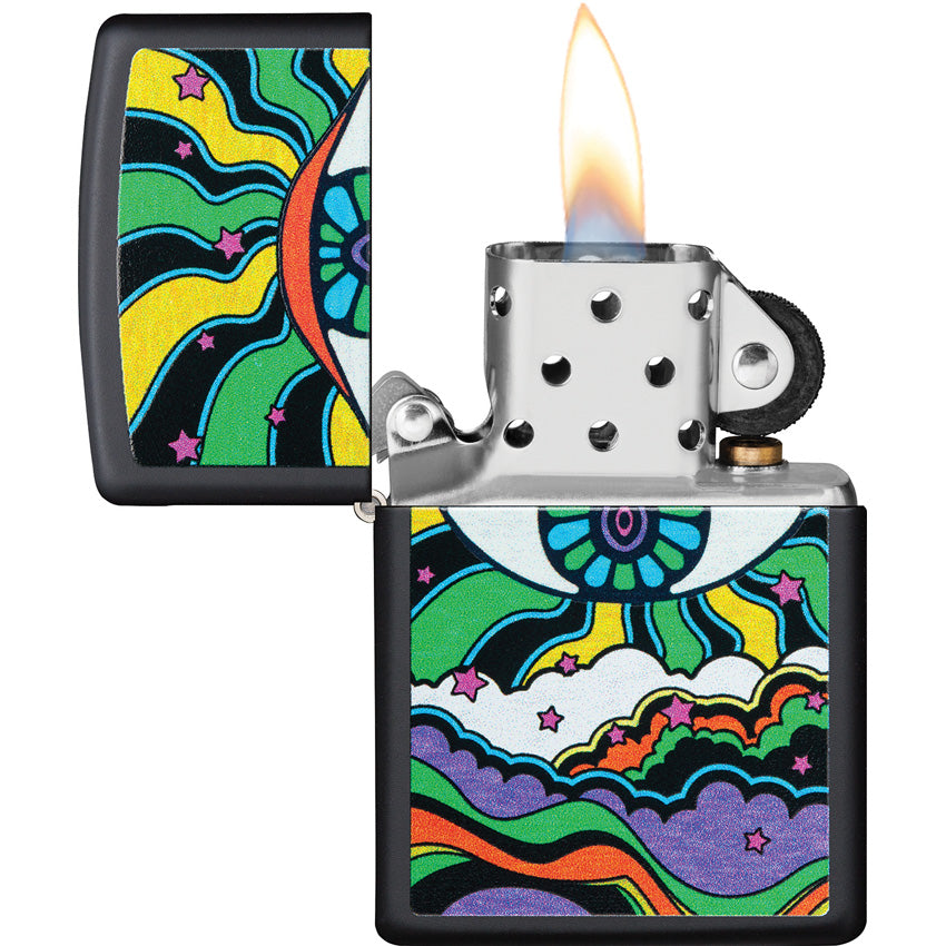 Zippo Black Light Eye Design Multi-Colored Waterproof UV Lighter 70895 ...