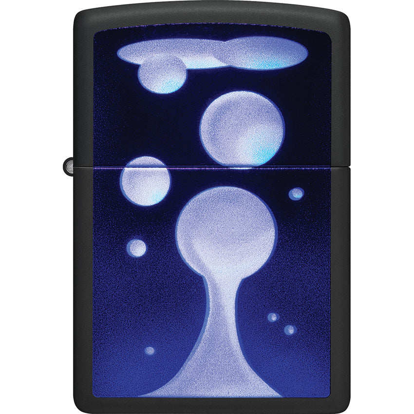 Zippo Lava Lamp Design Black Matte Windproof Ultraviolet Pocket Lighte ...