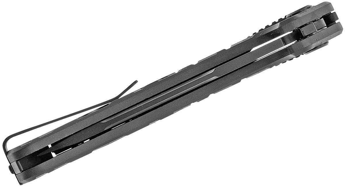 Buck Marksman Black Aluminum Folding 154CM Tanto Pocket Knife 831BKS1 ...
