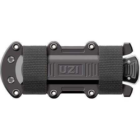 UZI 8.75" Collapsible Black Stainless Fixed Blade Knife w/ Sheath ZF00 ...